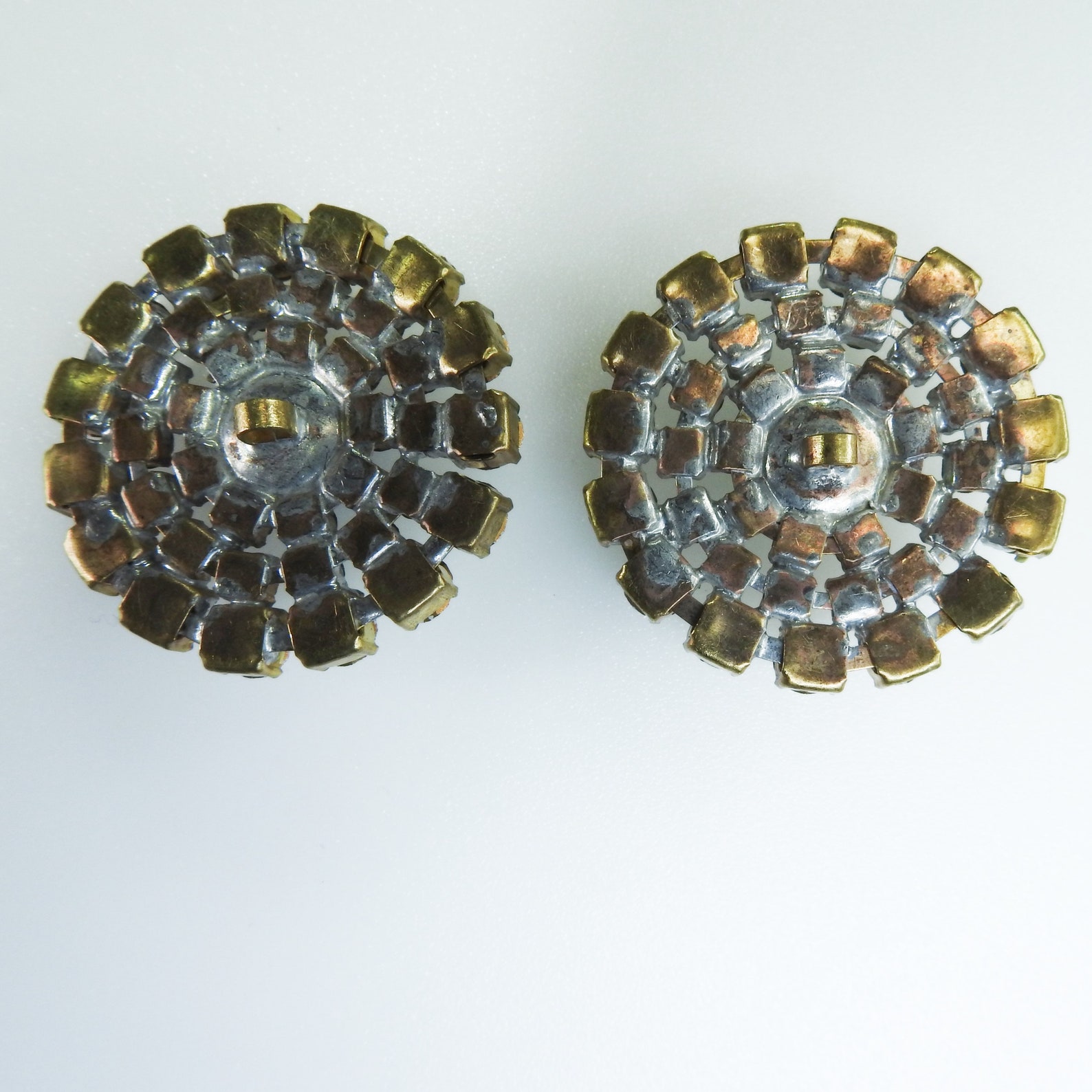 White Glass Buttons With a Metal Base Shank for Fancy - Etsy