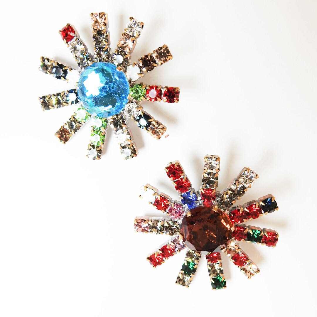 Unique Glass Jewel Buttons for Fashion Accessories, Unusual Crystal ...