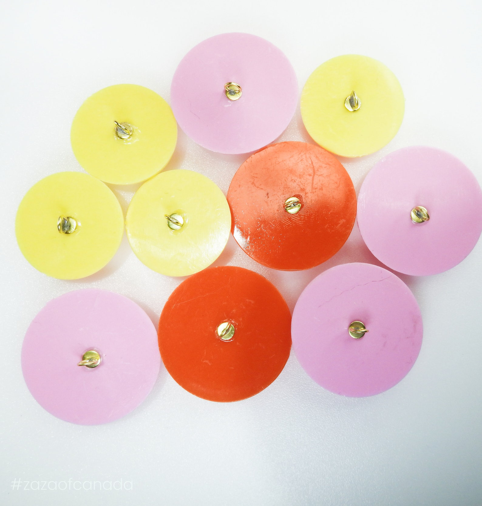 Big and Colorful Plastic Shank Buttons for Crafting - Etsy Australia