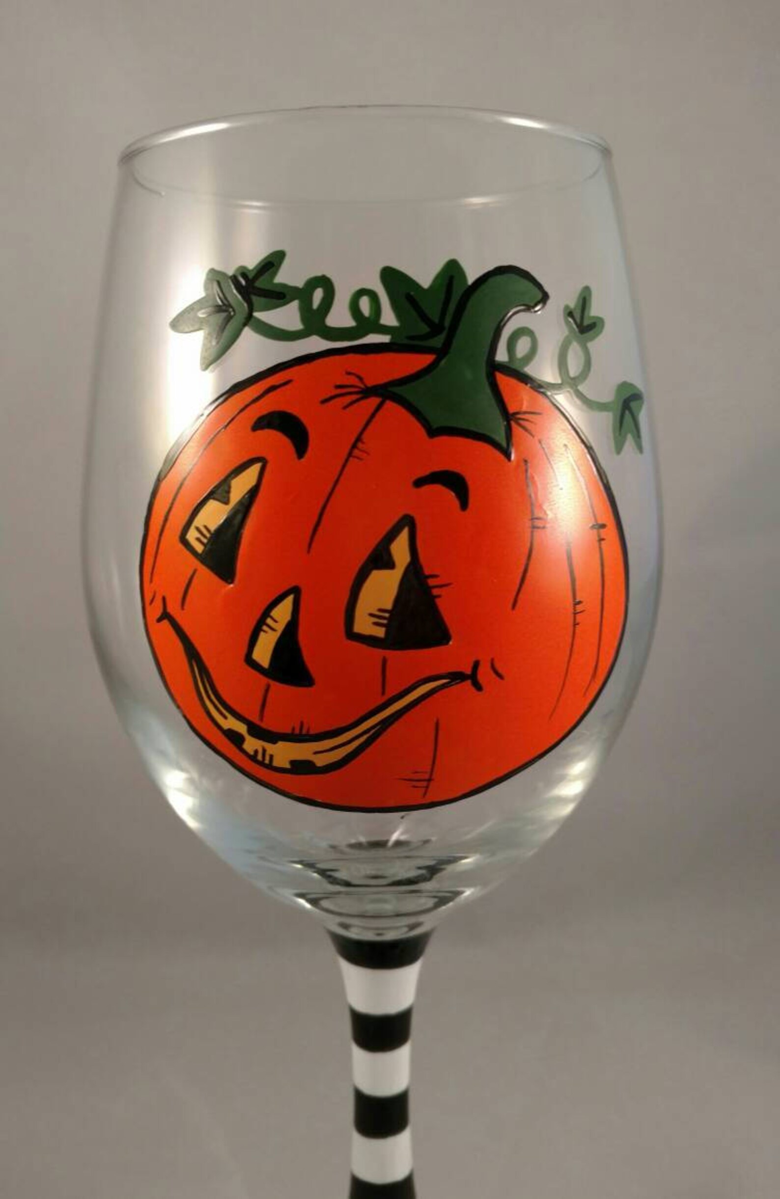 Vintage Inspired Halloween Jack-o'lantern Hand Painted - Etsy