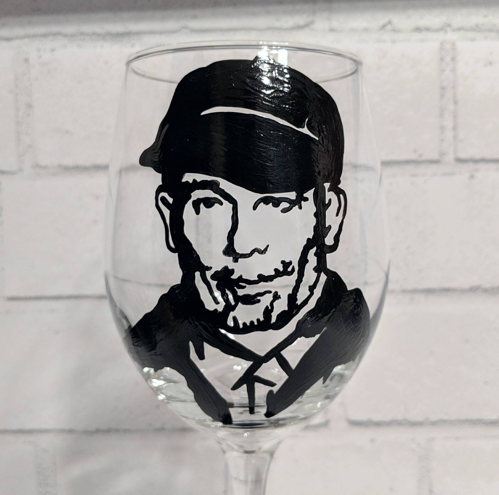 Jeffrey Dahmer Hand Painted Wine Glass Ted Bundy Albert | Etsy