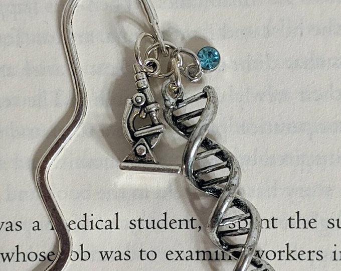 Laboratory Bookmark - Microscope DNA Scientist - Etsy