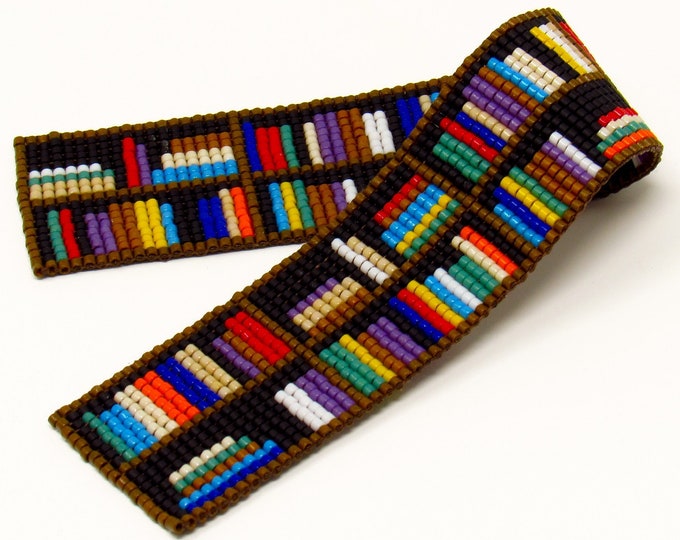 LOOM Patterns, Beaded Loom Pattern, Bookshelf Beaded Bookmark Patterns ...