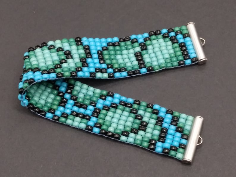 Snakeskin LOOM Bead Pattern for Size 8 Miyuki Round Seed Beads, Snake ...