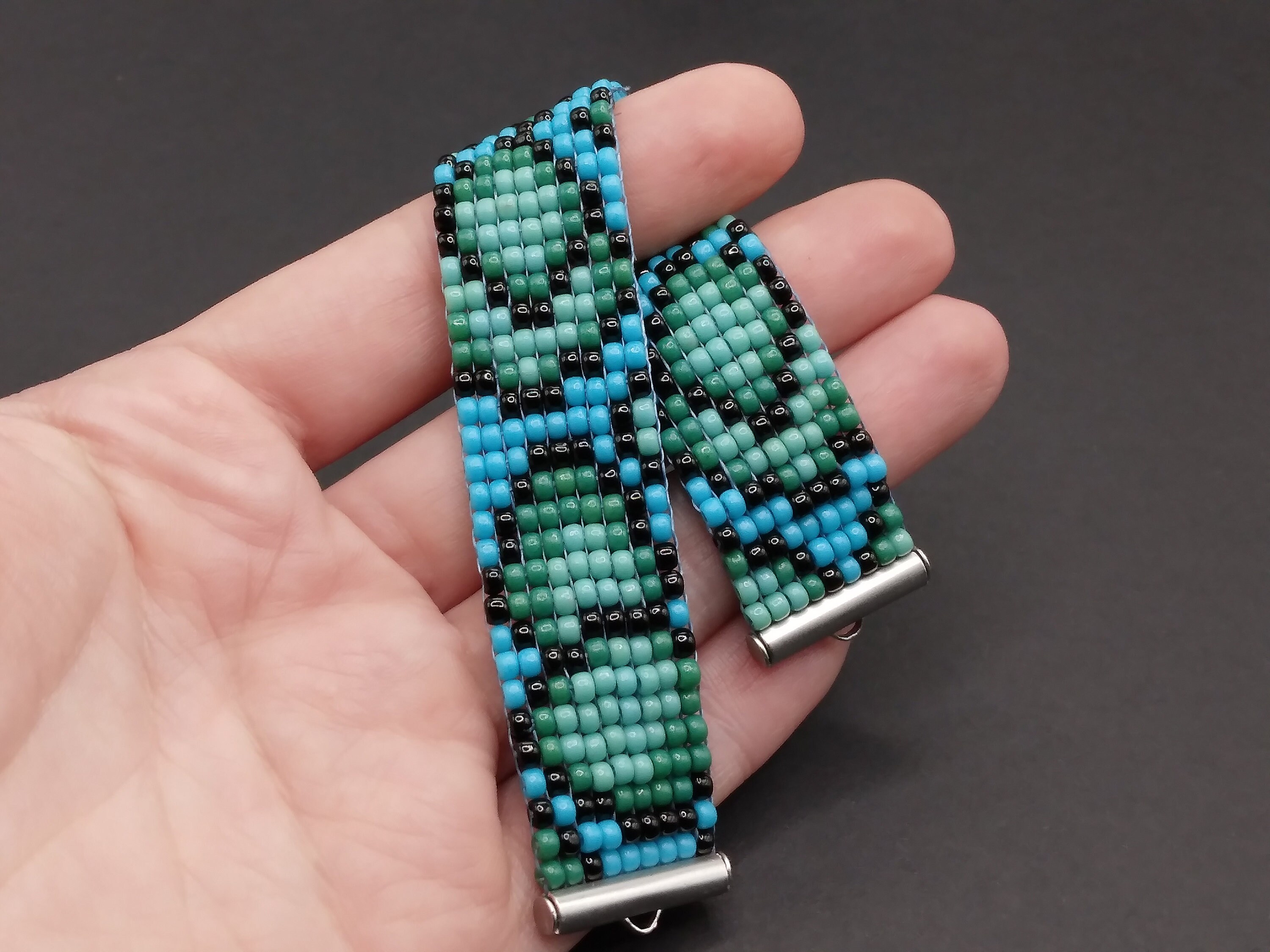 Snakeskin LOOM Bead Pattern for Size 8 Miyuki Round Seed Beads, Snake ...