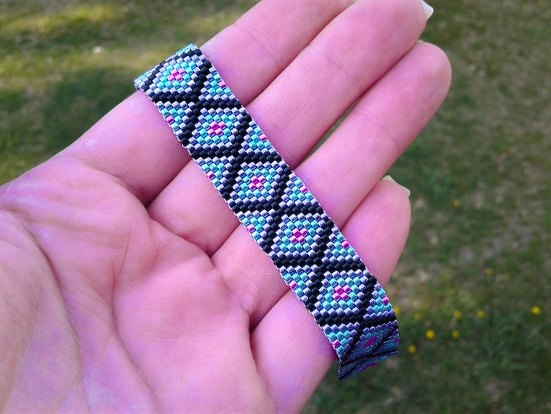Odd Count Peyote Patterns, Peyote Stitch Patterns, Peyote Bracelet ...