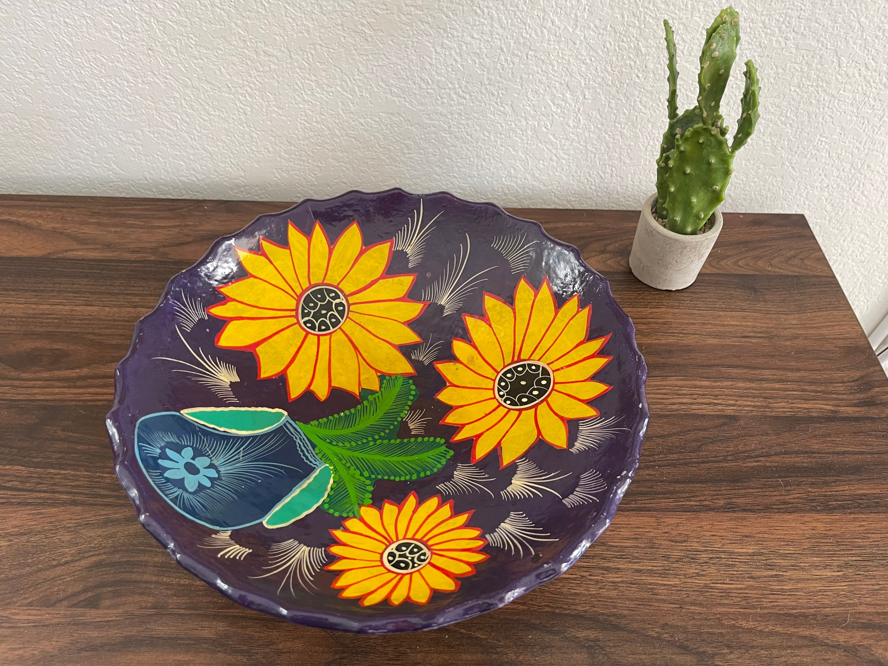 Sunflower Ceramic Bowl Beautiful hand-painted ceramic | Etsy