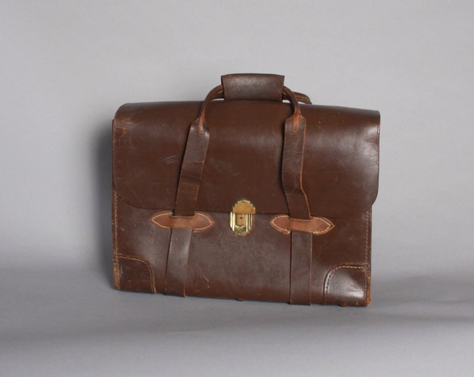 Vintage Leather MILITARY Issue BRIEFCASE Type VIII Satchel Large Men's ...