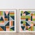 Colorblock Lines - Pair of Bold Colorful 11x14 Prints - Etsy