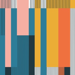 Colorblock Lines - Pair of Bold Colorful 11x14 Prints - Etsy