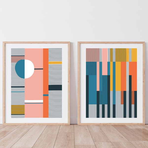 Colorblock Art - Etsy