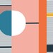 Colorblock Lines - Pair of Bold Colorful 11x14 Prints - Etsy
