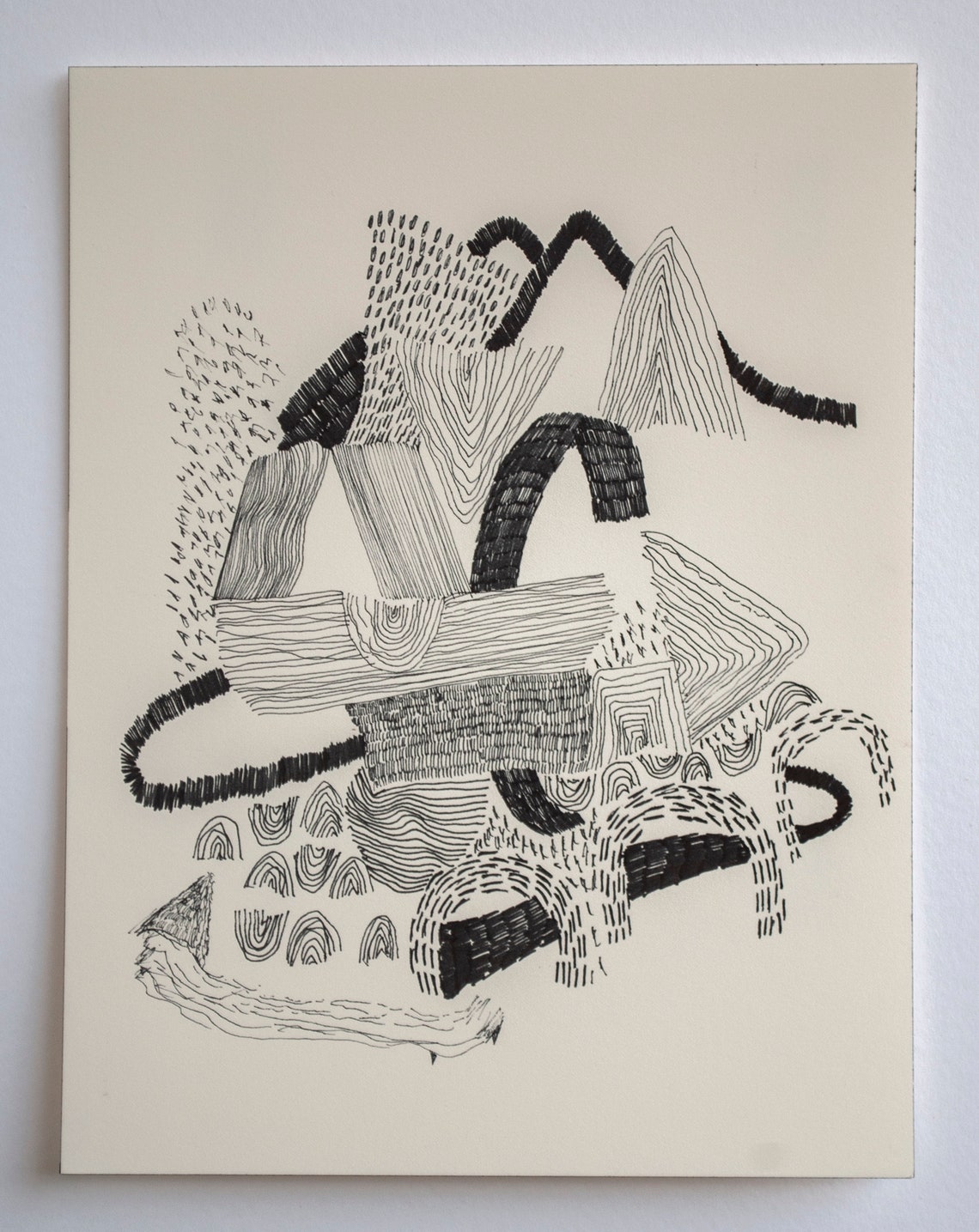 Pen Drawing on Paper, the Road Ahead, 2020 - Etsy Pen Drawing on Paper, the Road Ahead, 2020 - Etsy