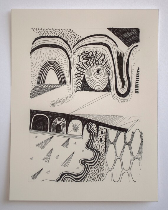 Pen Drawing on Paper visualizer - Etsy