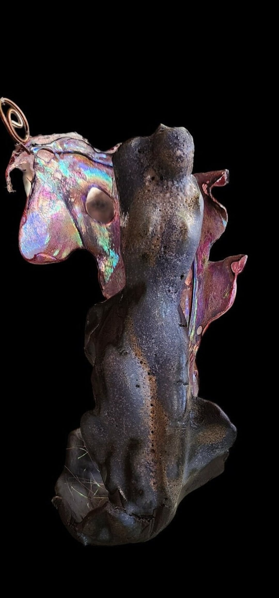 Astraea Goddess Purple Star Fantasy Wings Bowl Ceramic Glazed Ritual ...