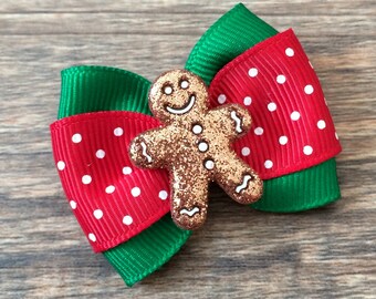 Gingerbread Man Bow - Etsy