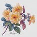 Yellow Roses Cross Stitch Pattern: Elegant Floral Design (PDF) - Etsy