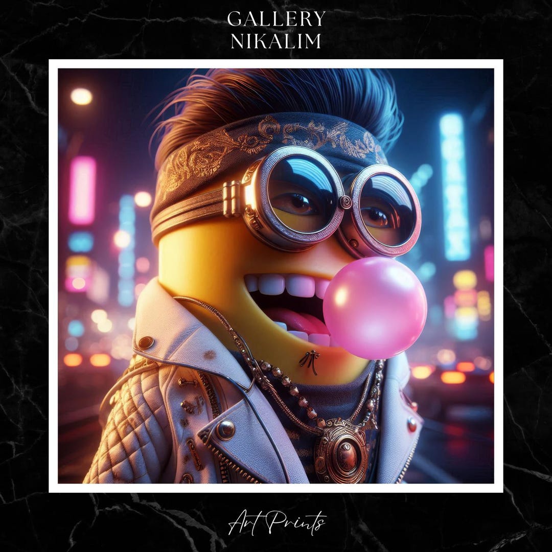 Minion Digital Download, Steampunk Minion Art, Cool Minion With ...