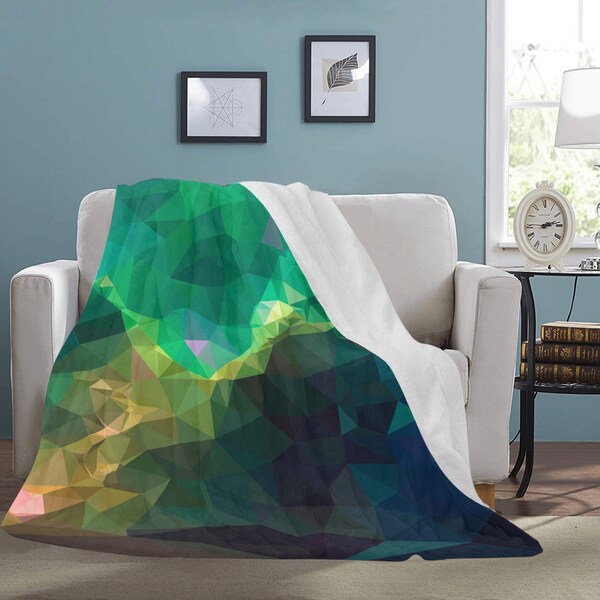 Geometric Blanket - Etsy