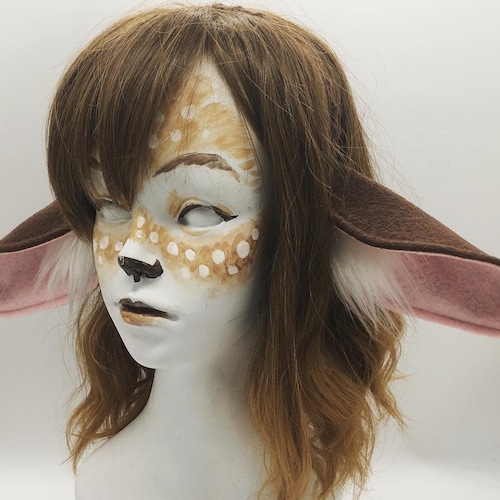 Deer Ears With Optional Antlers Headband Custom Color Doe Fawn - Etsy