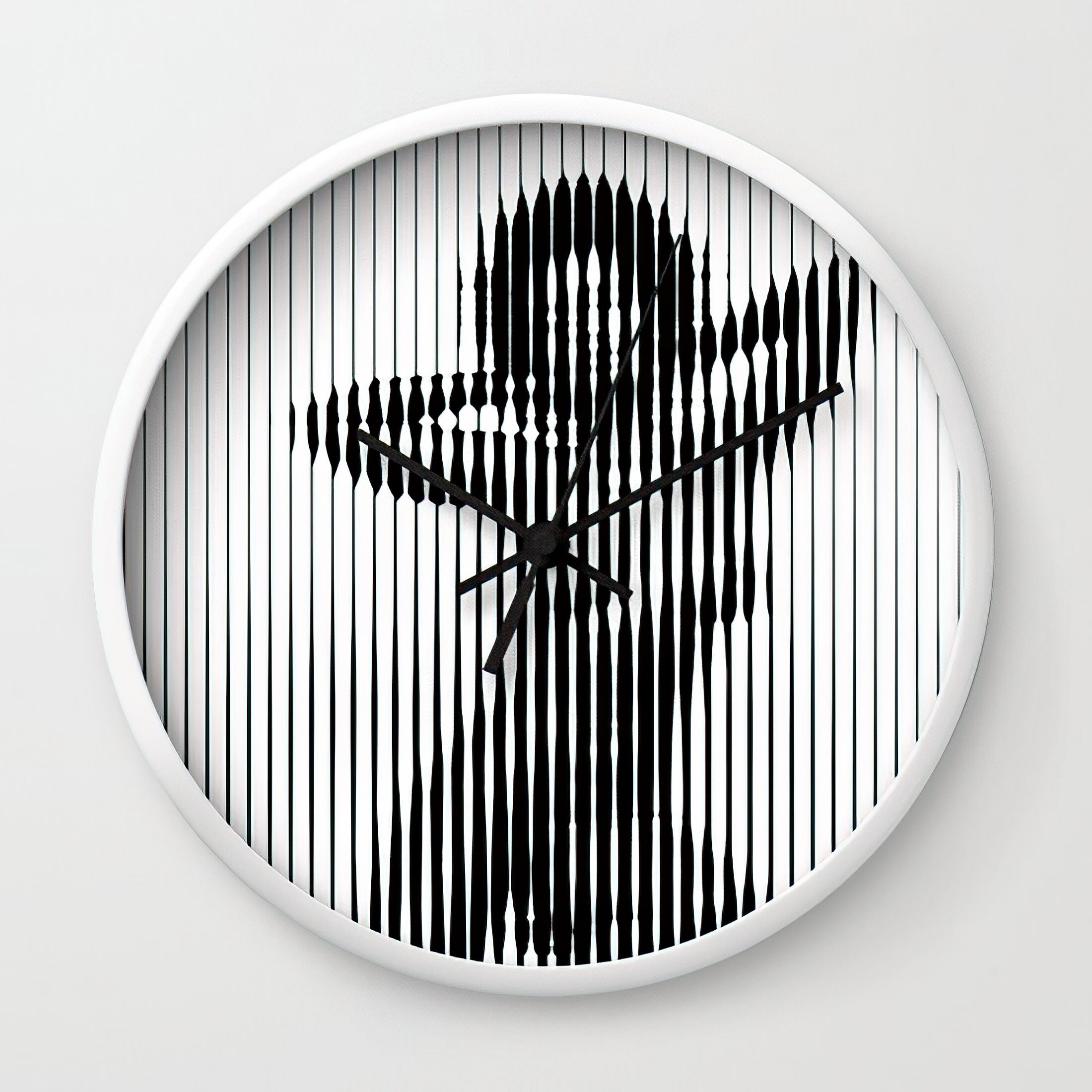 Artistic Clock - Shasta Wonder Vertical Black and White Mosaic - Etsy