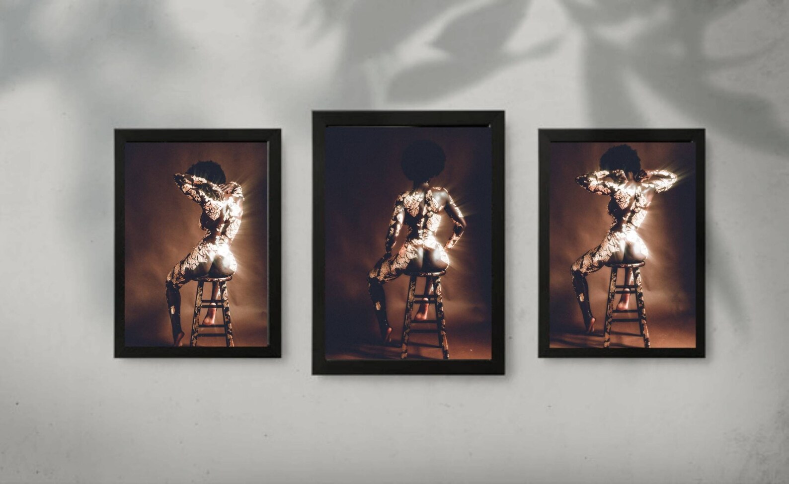 Set of 3 Shasta Wonder Black and Gold Limited Edition Triptych - Etsy