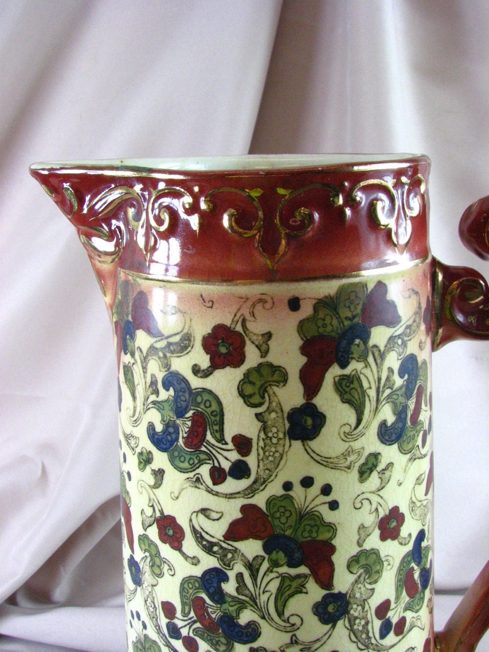 Antique Haynes Ware Tall Pottery Pitcher / Jug | Etsy