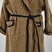 1920s Beacon Brown Checked Robe With Black Trim & Belt ......... Mens ...