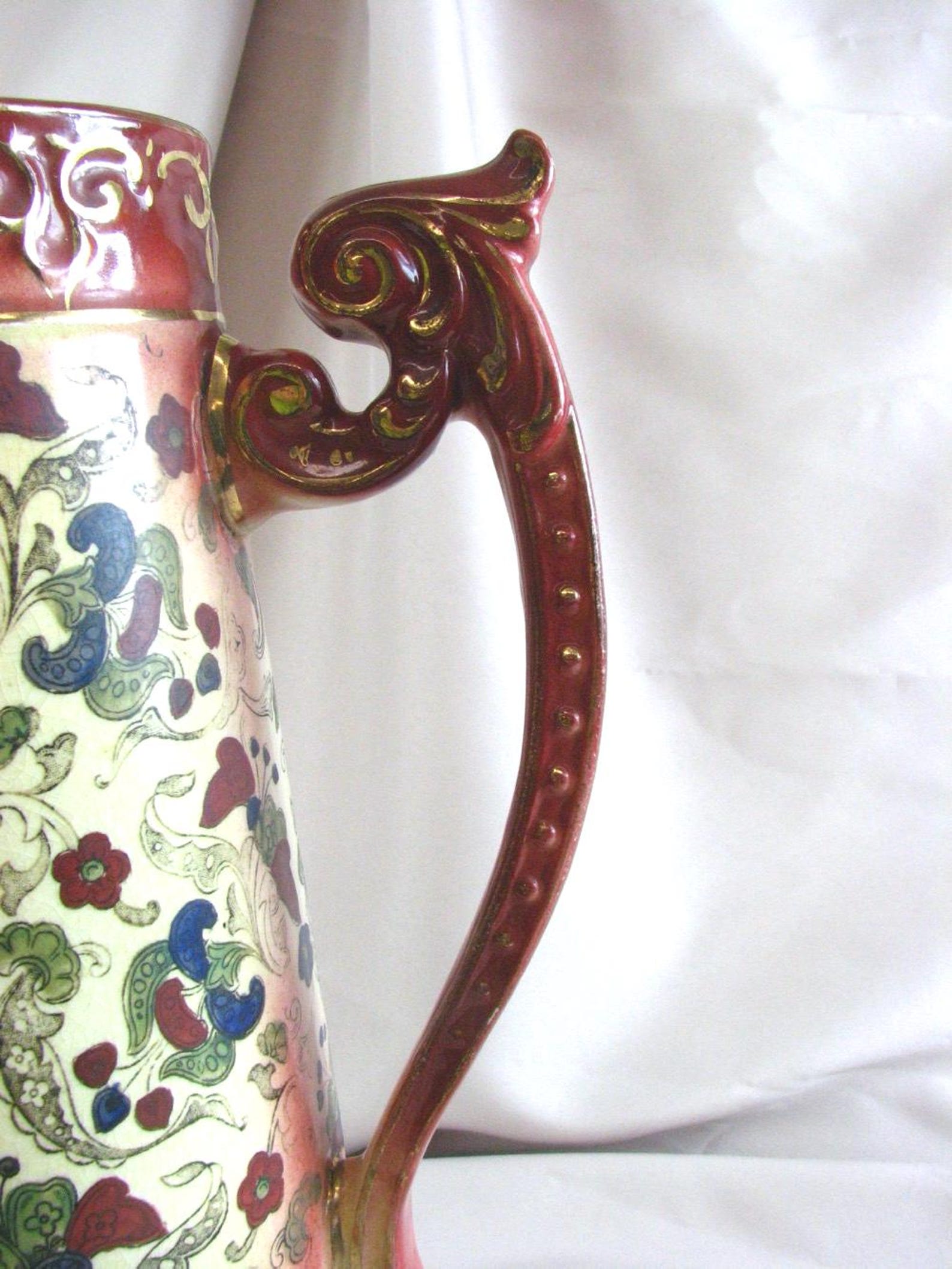 Antique Haynes Ware Tall Pottery Pitcher / Jug - Etsy
