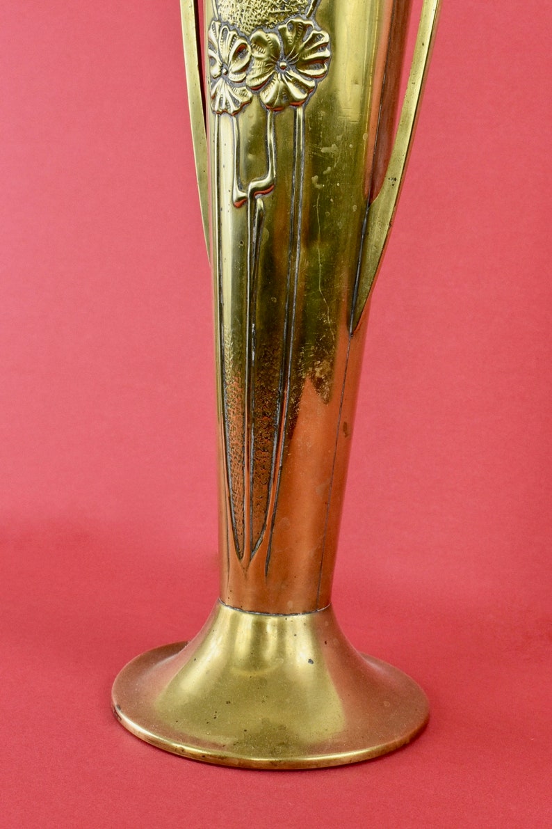 Art Nouveau Brass Vase Made in Beldray England - Etsy Australia