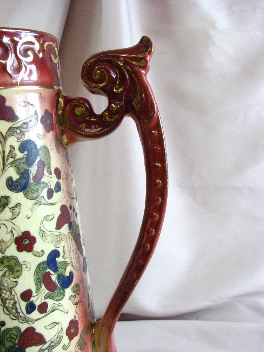 Antique Haynes Ware Tall Pottery Pitcher / Jug | Etsy