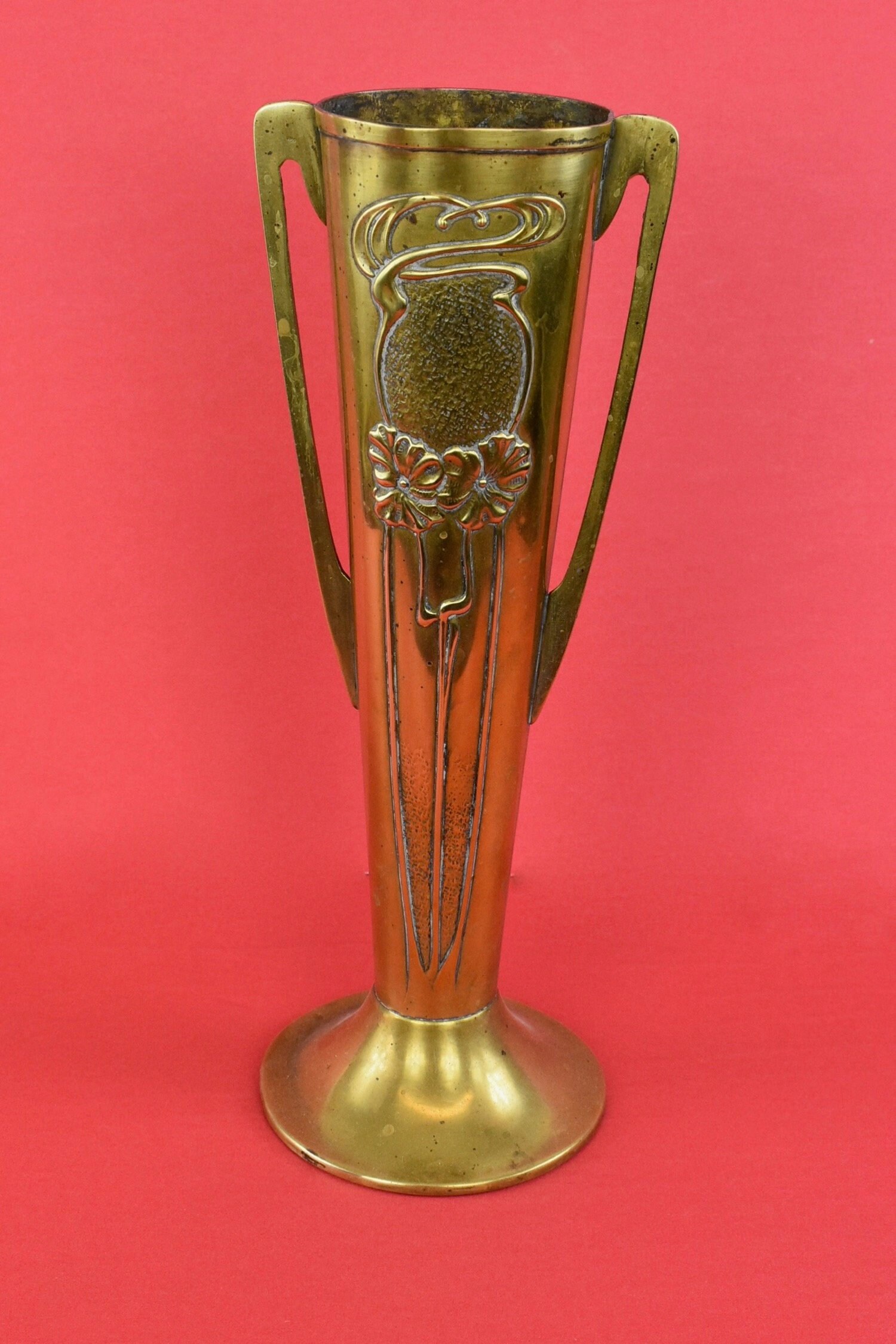 Art Nouveau Brass Vase Made in Beldray England - Etsy UK