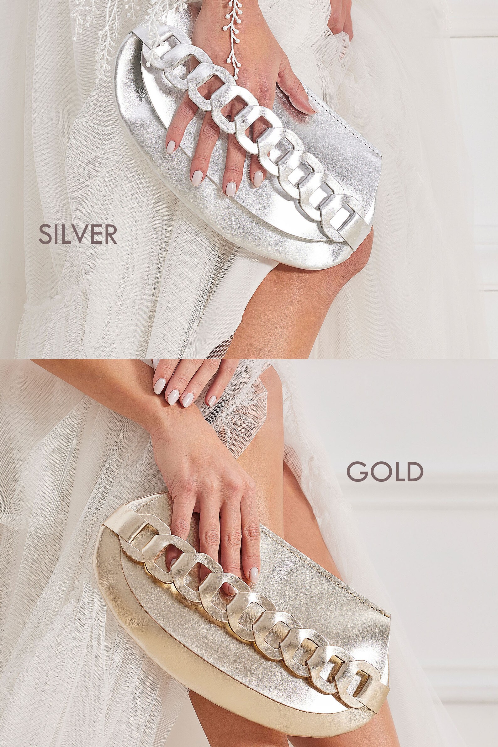 Gold Leather Clutch, Wedding Clutch, Evening Clutch Bag, Clutch for ...