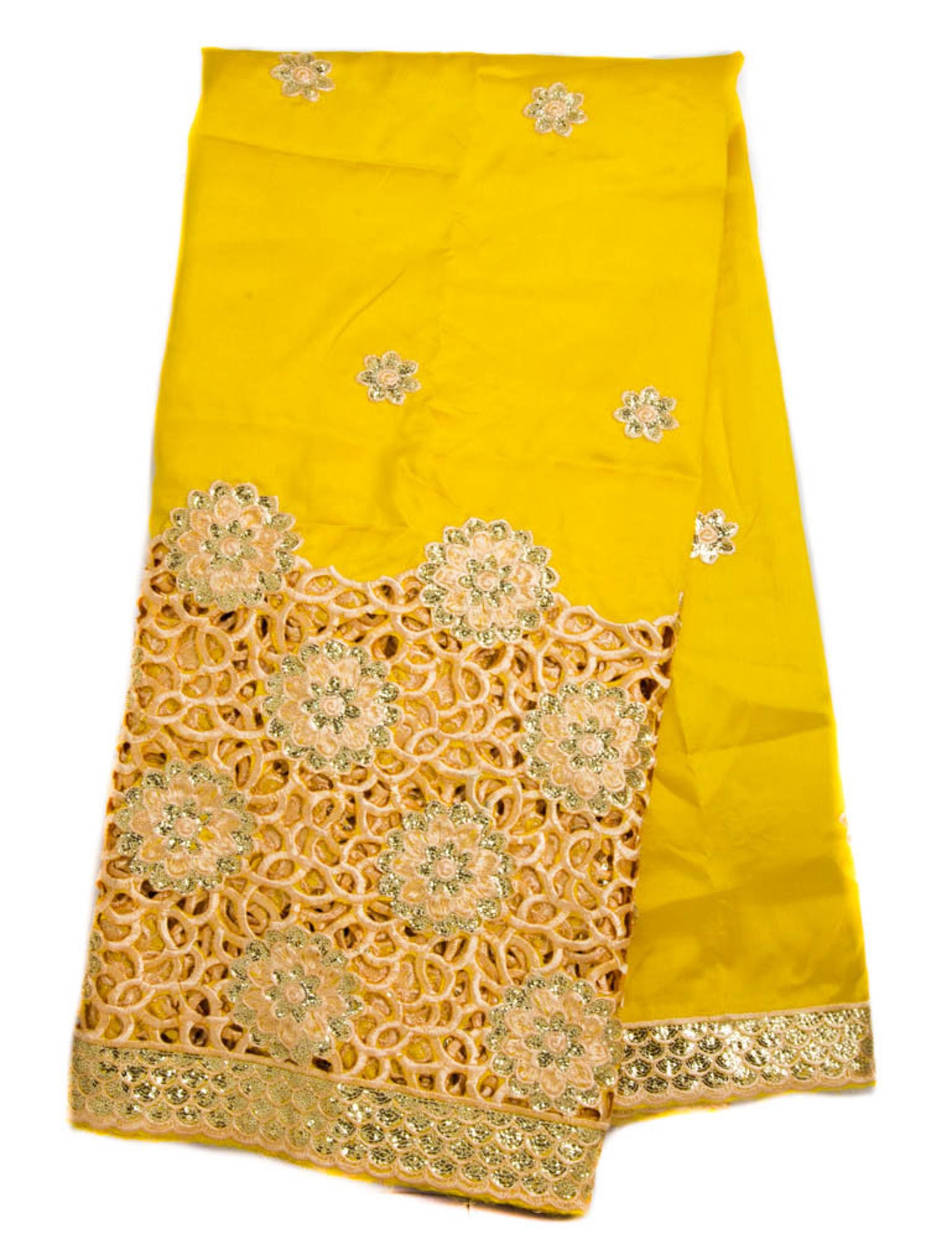 GE22-Y Wedding African Lace/ George Lace Fabric Yellow Gold - Etsy