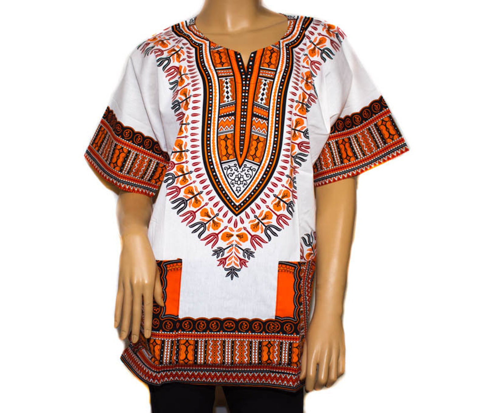Dashiki Men Dashiki Women African Clothing White Bright Etsy