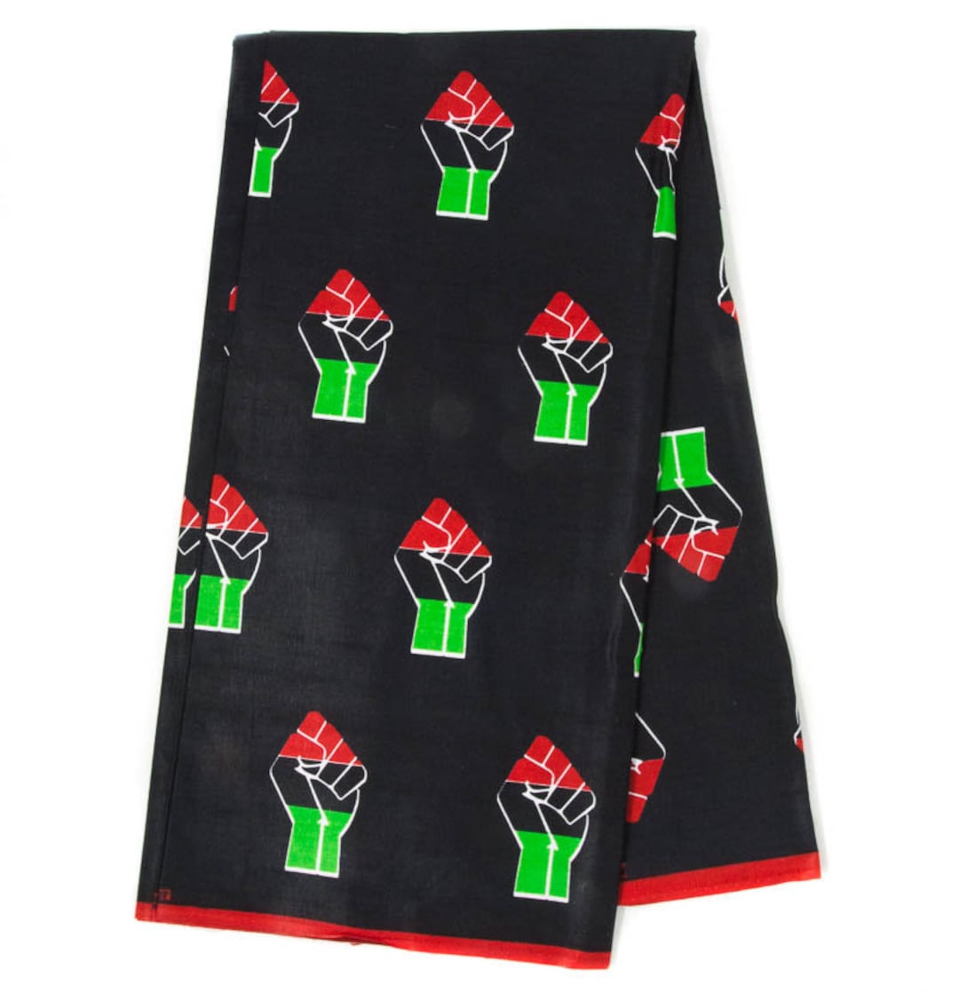 Black African Print Fabric/ Ankara Fabric/ Wax Print/ African Clothing ...