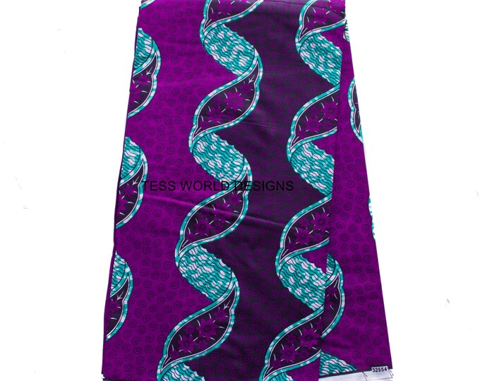 Wholesale Purple African Fabric/ African Design Fabric/ African Textile ...