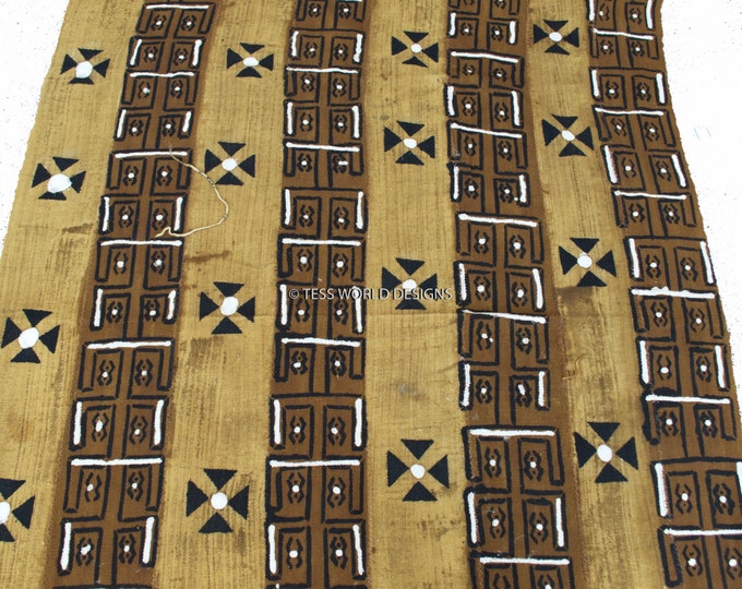 African Mud Cloth Fabric/ Woven Mudcloth From Mali West Africa/ Hand ...