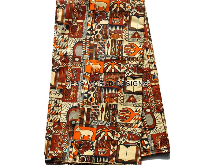Religious Motif African Fabric African Fabric Shop , Sold per Yard ...