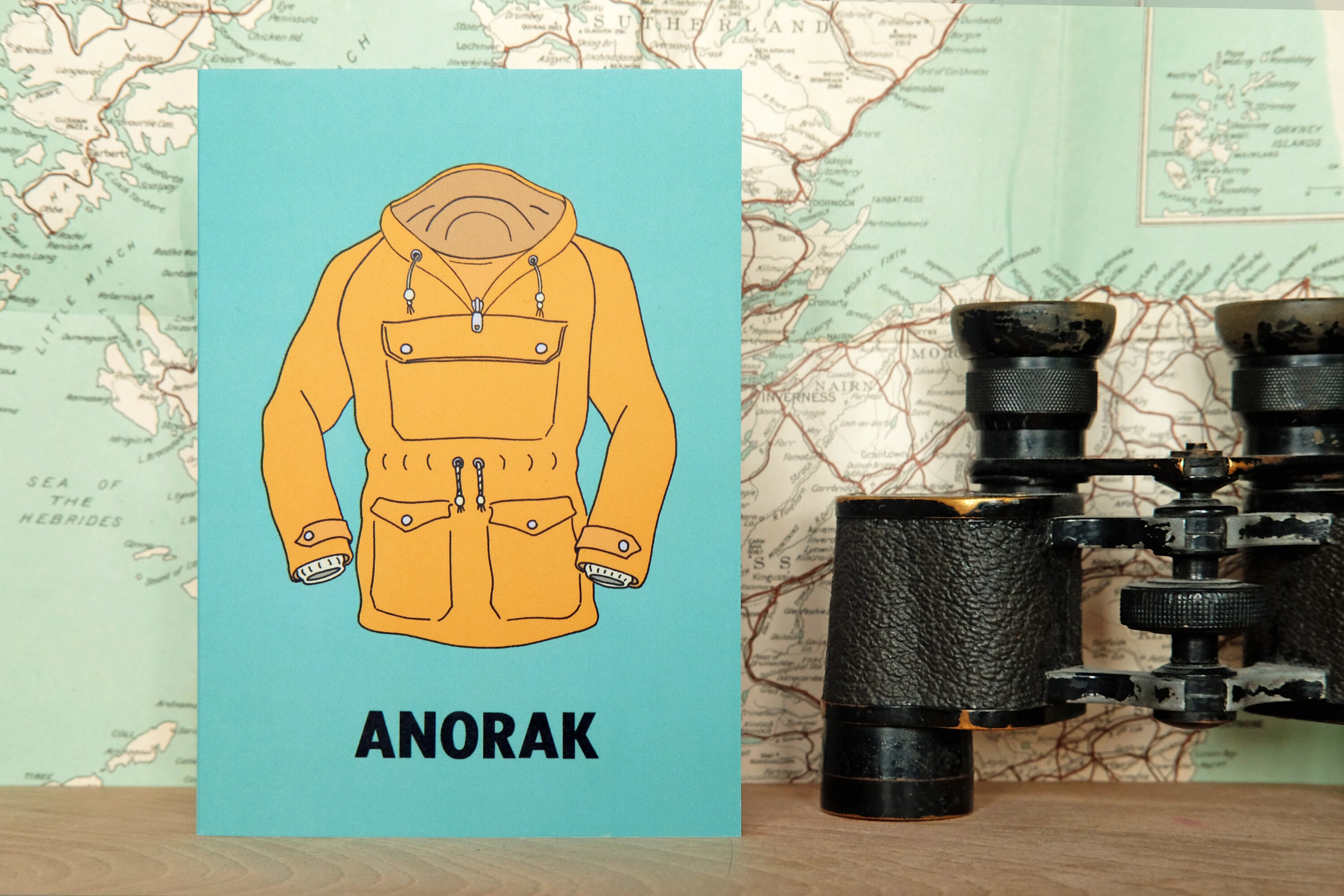 Anorak Card A6 Fun Greetings Card Geeky Outdoorsy Card - Etsy UK