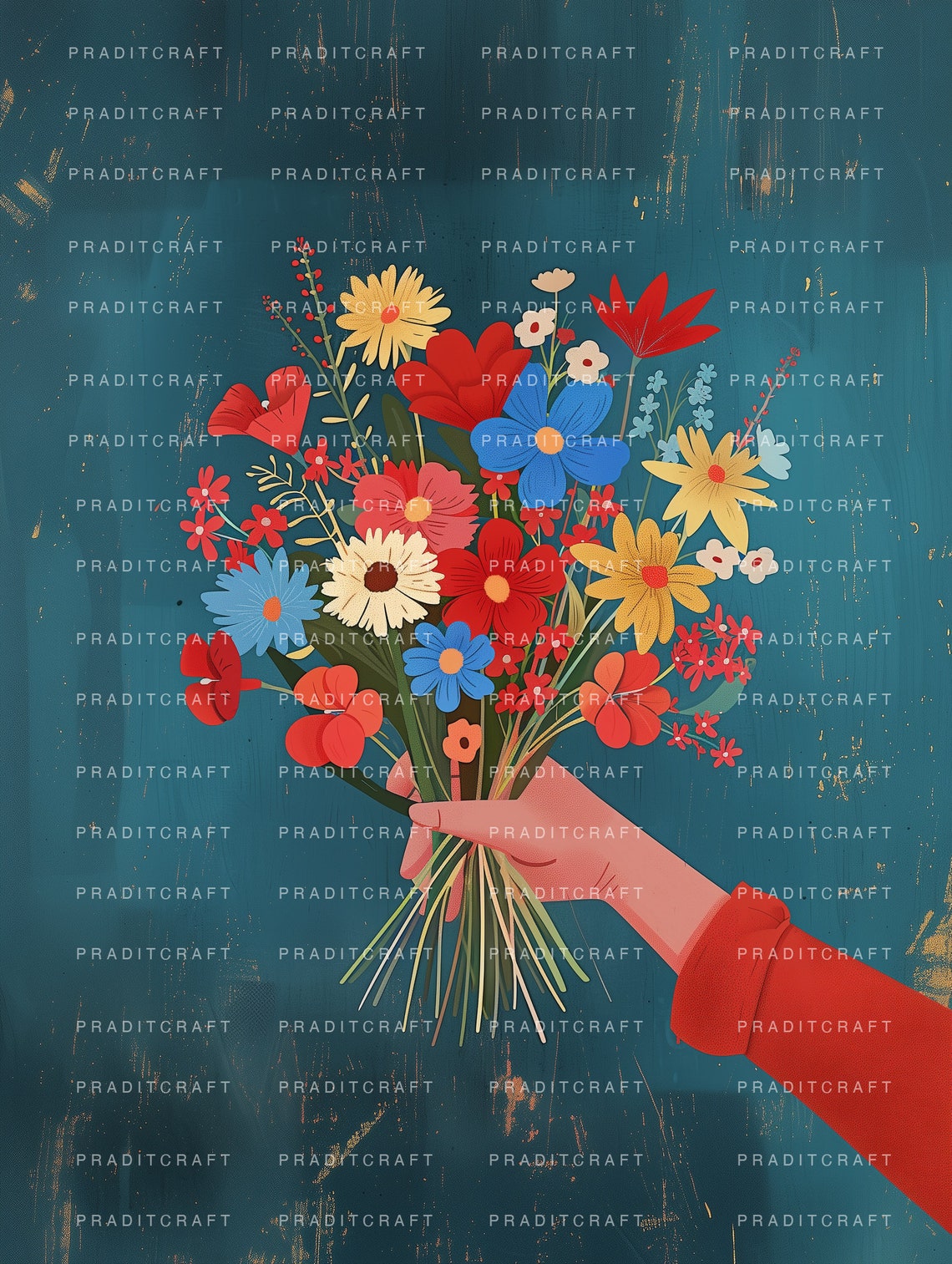A Hand-held Bouquet for Your Home Decor - Etsy