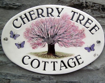 Ceramic House Sign | Etsy