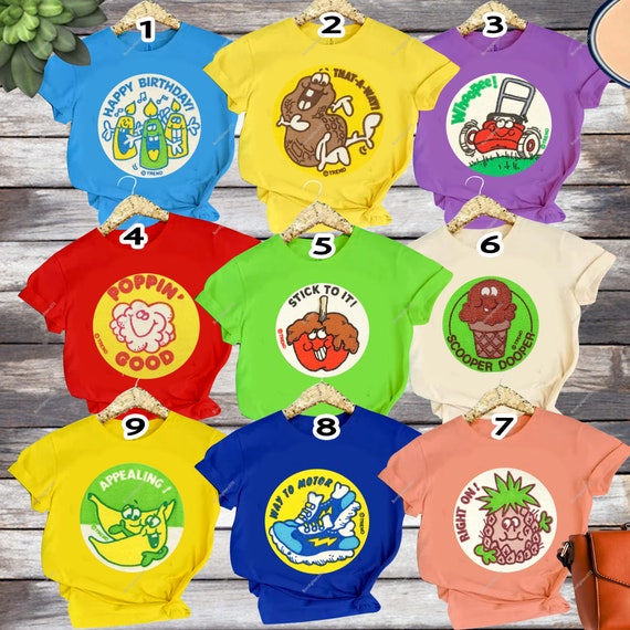 Scratch and Sniff Sticker 80s Shirt Scratch and Sniff Sticker - Etsy