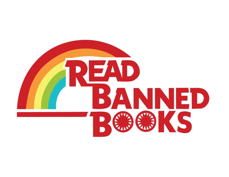 Read Banned Books Rainbow Logo - Etsy