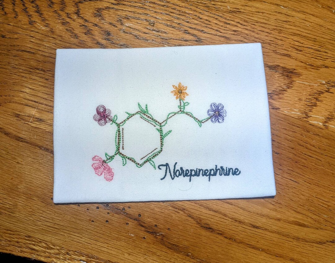Norepinephrine Embroidery Design for Machines DST, EXP, HUS, Jef, Pes ...