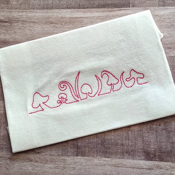 Mushroom Border Continuous Machine Embroidery DST EXP | Etsy