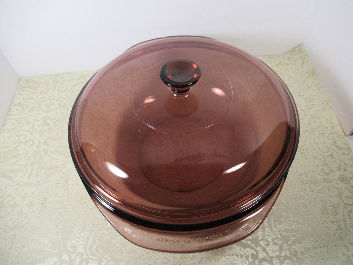 Corning Ware Pyrex Cranberry Glass Corningware Kitchen Pink - Etsy UK