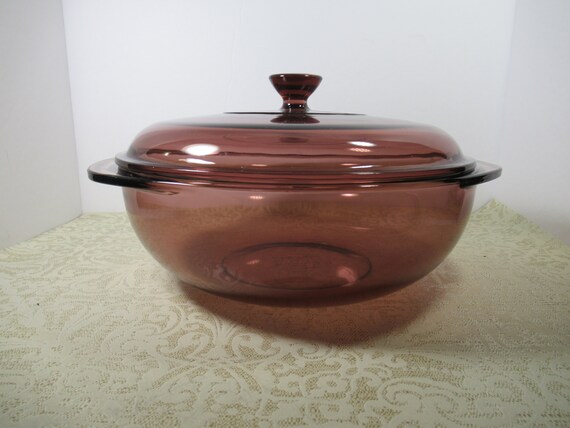 Corning Ware Pyrex Cranberry Glass Corningware Kitchen Pink - Etsy