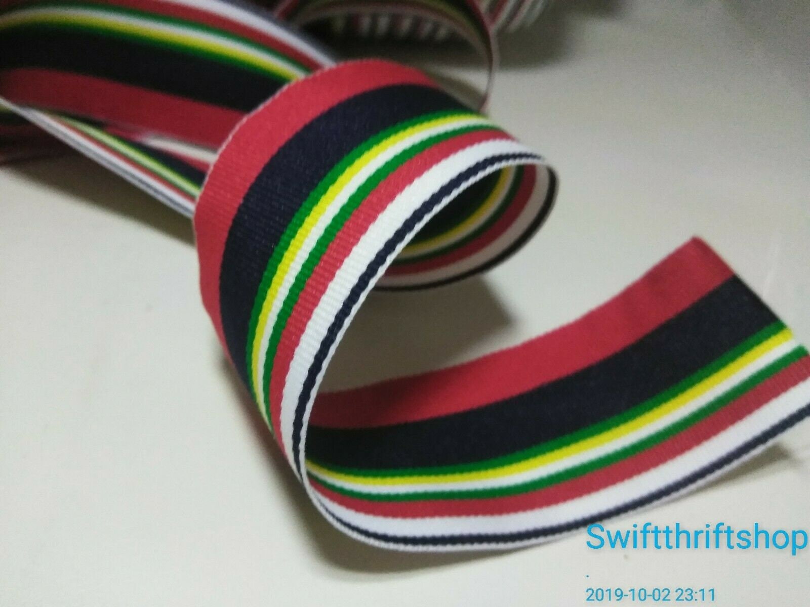 GROSGRAIN RIBBON Multi Color STRIPES Red Black 1.5 Wide | Etsy