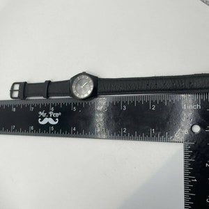 Vintage Ladies QMAX Japan Black Leather Strap Analog Watch New - Etsy